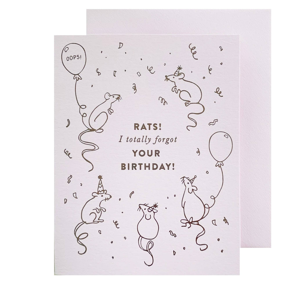 Rats! Belated Birthday Card – RunningonBlooms